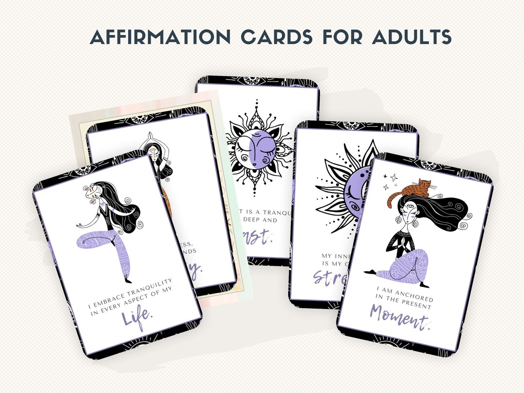 Meditation Affirmation Cards for Women Mindfulness Cards Self-care ...