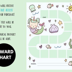 Under the Sea Reward Chart for Kids, Printable Ocean Behavior Chart ...