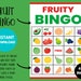 Fruit Bingo Cards, Printable Educational Garden Party Game, Fun Fruity ...
