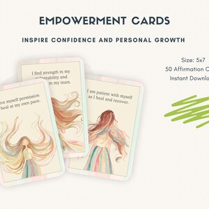 Resilience and Recovery Affirmation Cards | Empowerment Cards ...