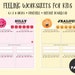Emotional Awareness Worksheets for Kids Bundle, Feelings & Emotions ...