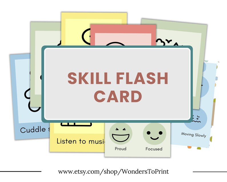 Zone of Regulation Flash Card | Emotional Regulation | Social Emotional ...