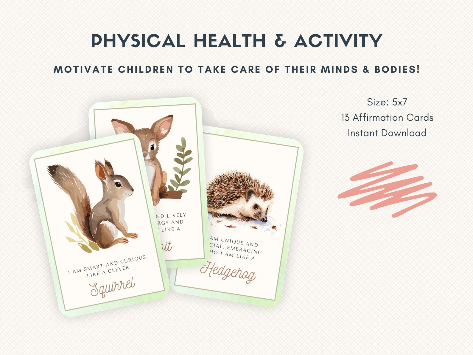 Woodland Animals Affirmation Cards | Positive Affirmation Cards for ...