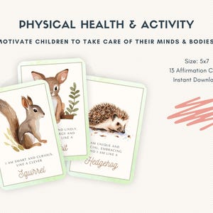 Woodland Animals Affirmation Cards | Positive Affirmation Cards for ...