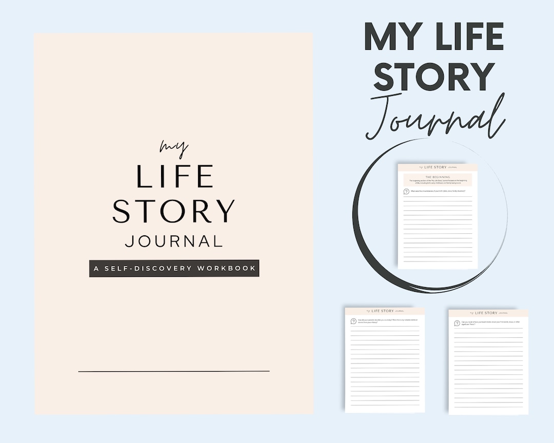 My Life Story Journal, Printable Memory Journal, Legacy-building Diary ...