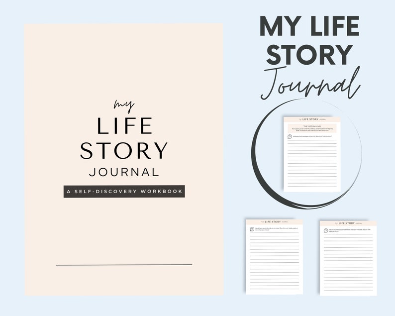 My Life Story Journal, Printable Memory Journal, Legacy-building Diary ...