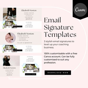 Email Signature Template Logo for Coaches, Marketing Tool, Email Footer ...