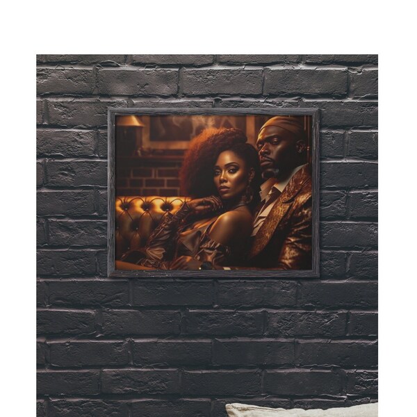 Black Couple Art - Etsy