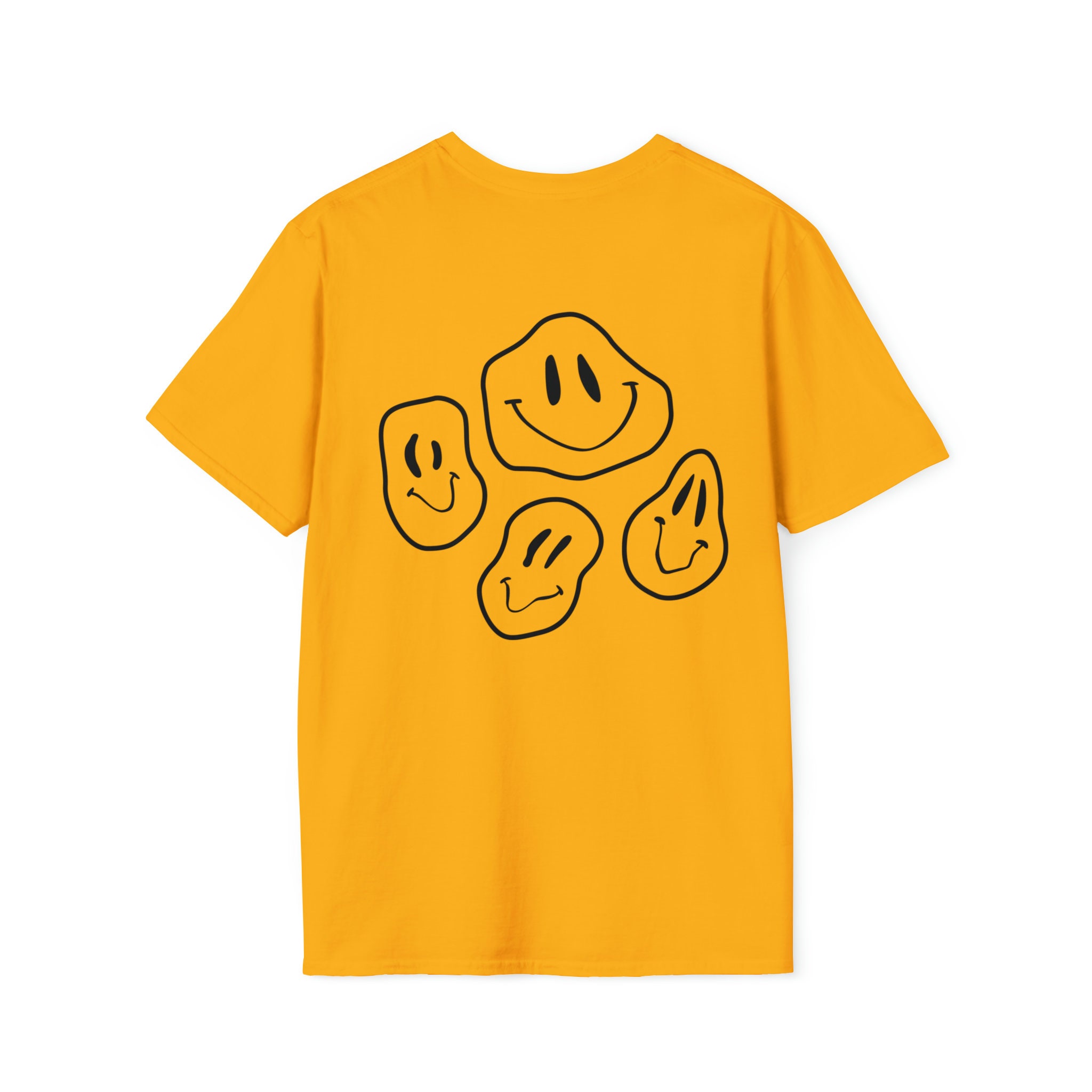 Cool Melting Black Smiley Face Shirt | Comfy Cotton Tee | Awesome Gift ...