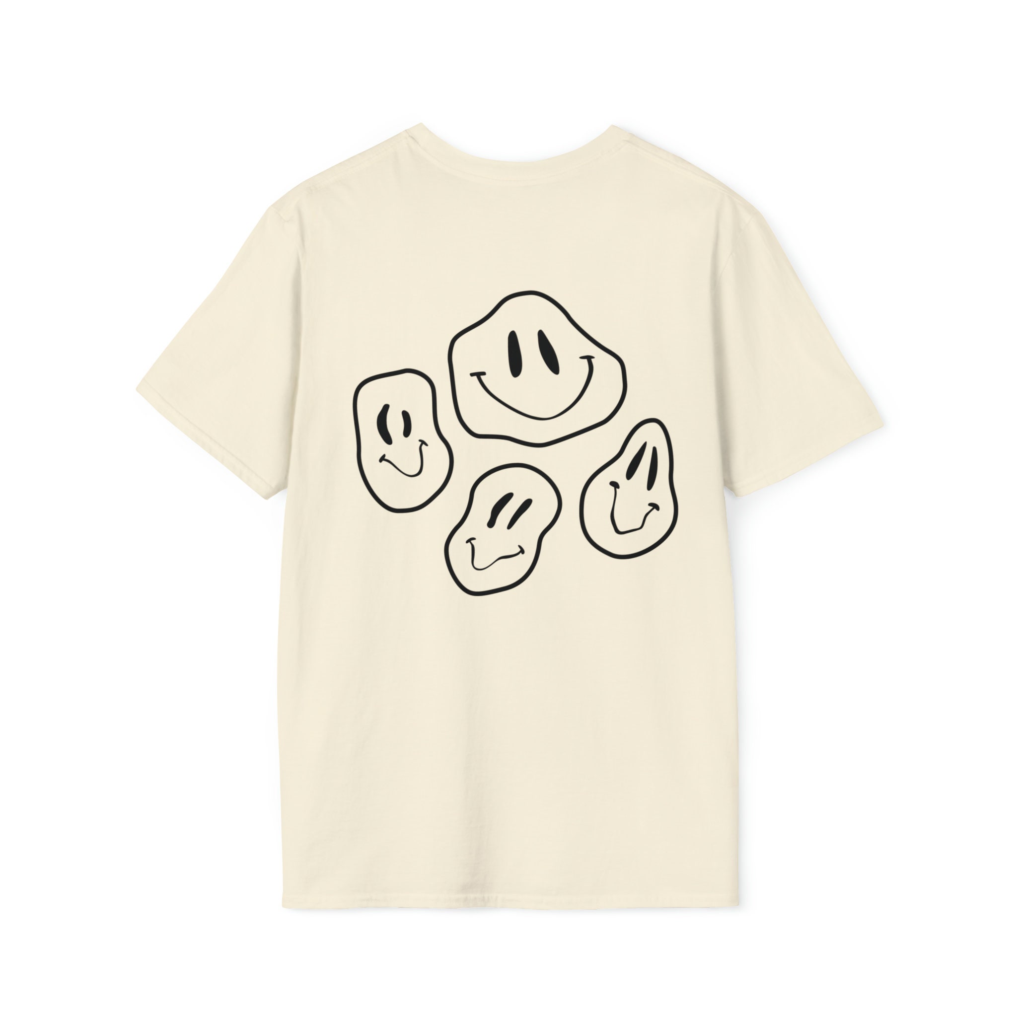 Cool Melting Black Smiley Face Shirt | Comfy Cotton Tee | Awesome Gift ...