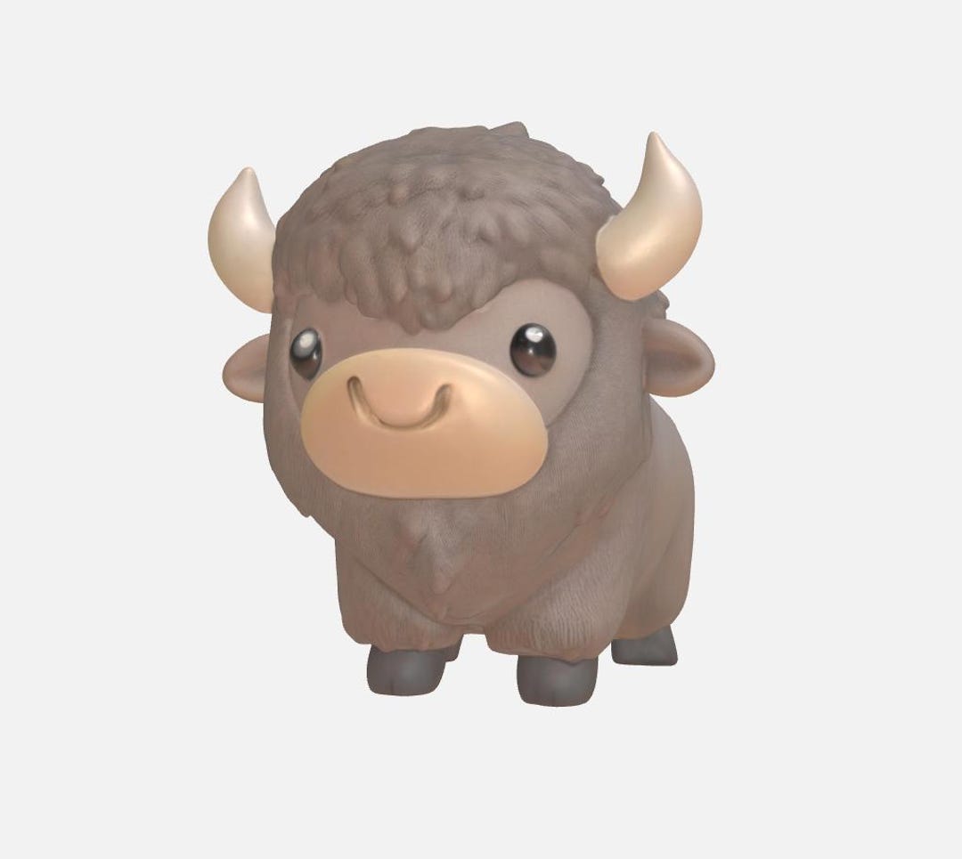 Bison Buffalo 3D Model Digital Download – Printable & Ready for CNC - Etsy