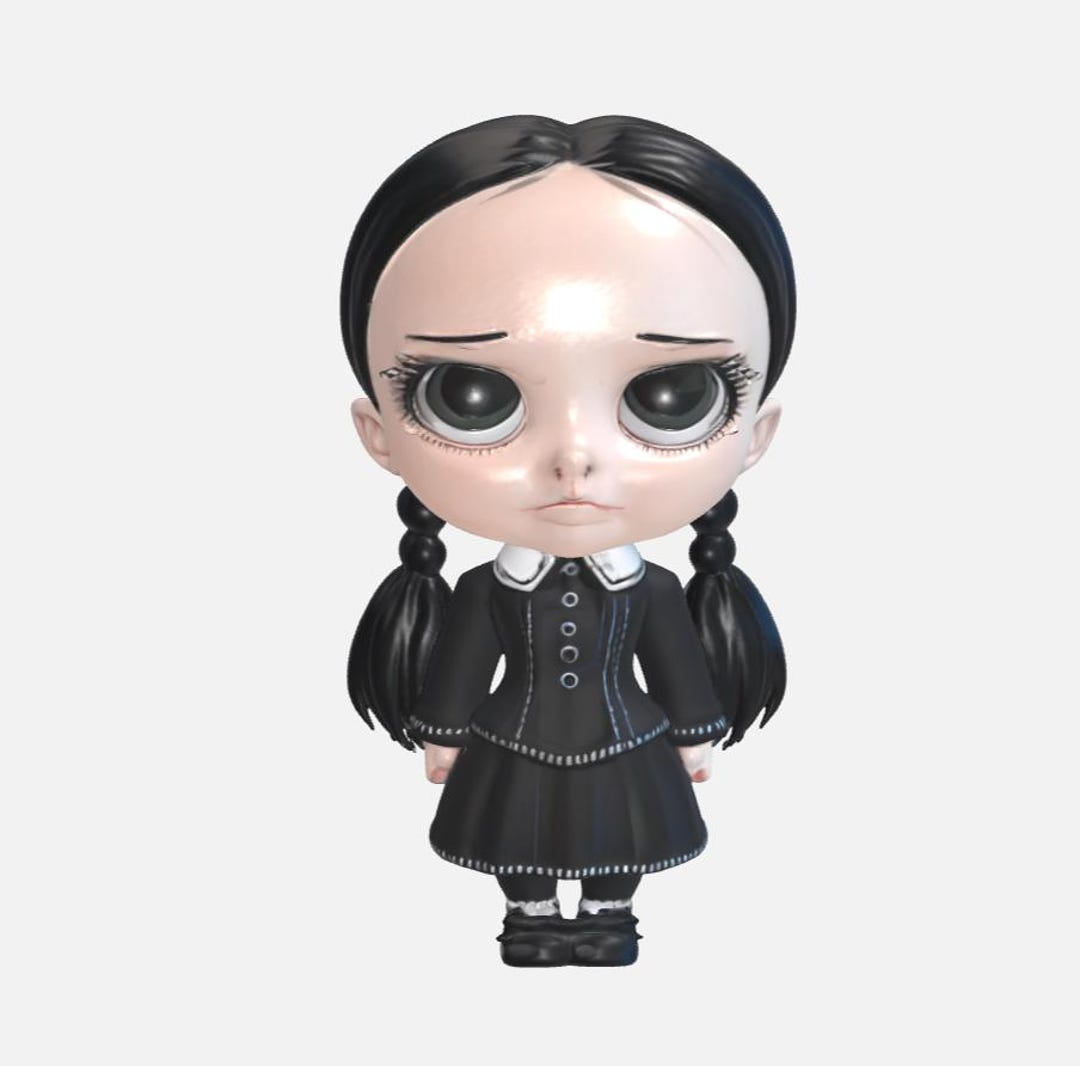 Chibi Wednesday Bust 3D Model – Digital Download for 3D Printing - Etsy