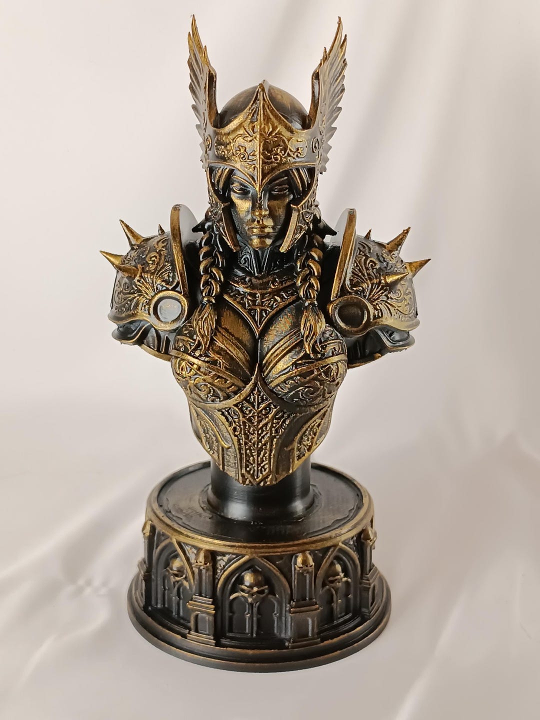 Valkyrie Warrior Bust Statue, Norse Mythology Decor, 3D Printed Plastic ...