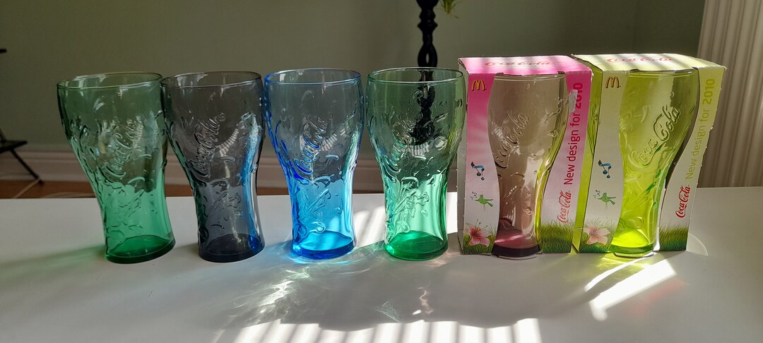 6 Mcdonalds/cocacola Splash Glasses - Etsy