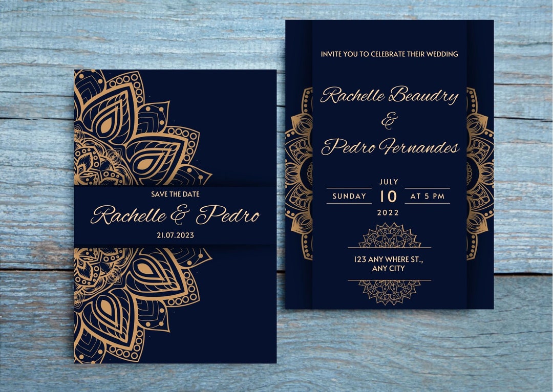 Wedding Invitation Wedding Invitation Template Printable Wedding ...