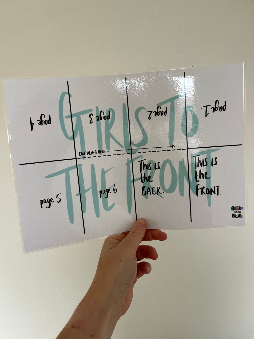 Girls to the Front Zine Template - Etsy