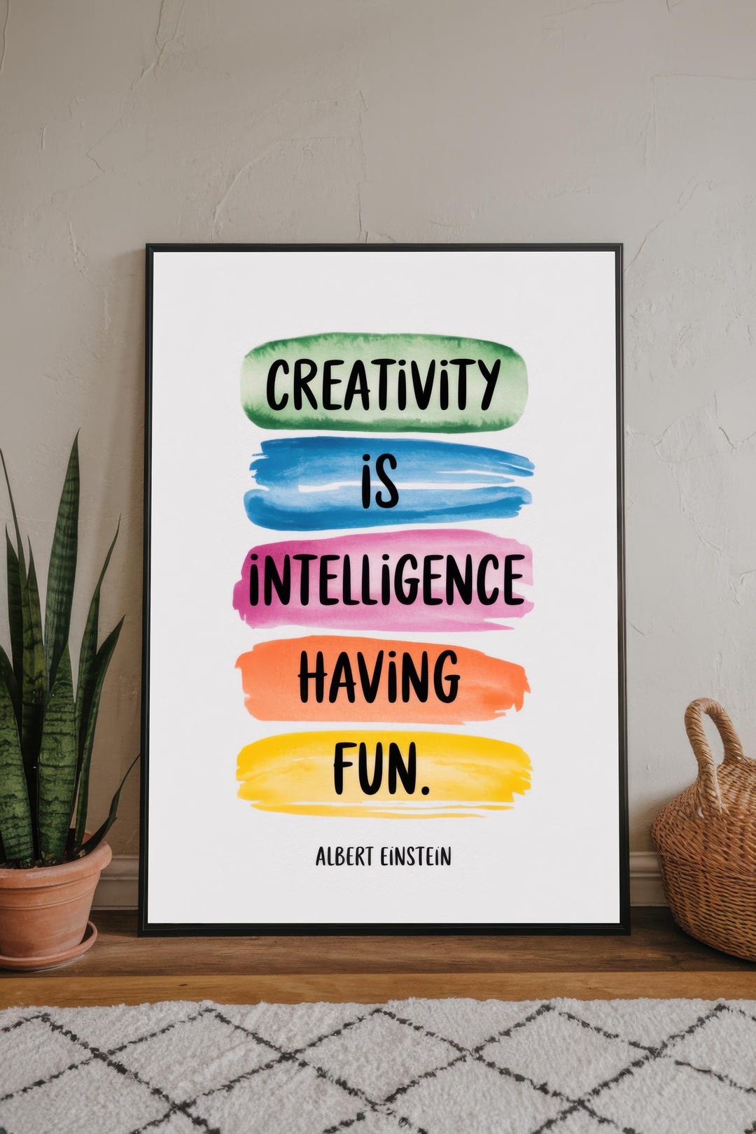 Creativity is Intelligence Having Fun Poster - Etsy