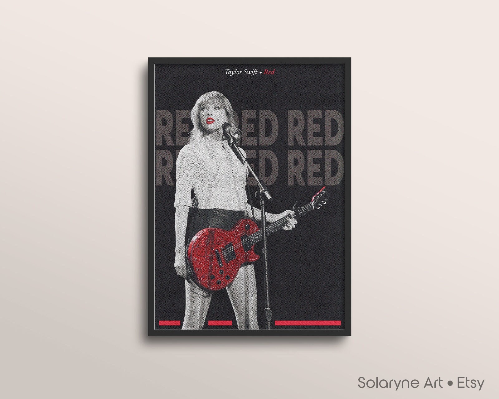 Taylor Swift Poster, Taylor Swift Red Tour Poster, Red Album Art, Gift ...