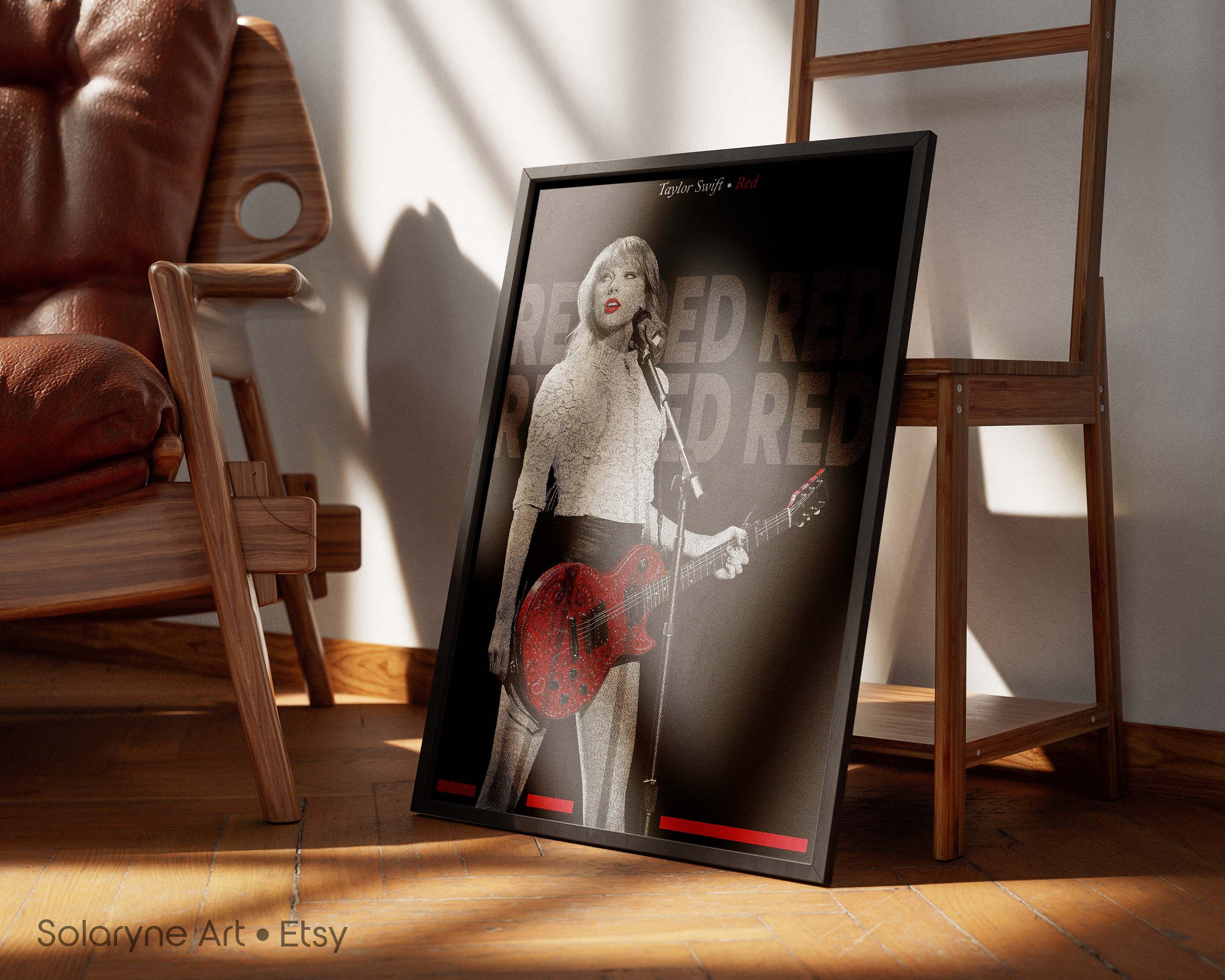 Taylor Swift Poster, Taylor Swift Red Tour Poster, Red Album Art, Gift ...