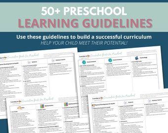 Preschool Standards - Etsy