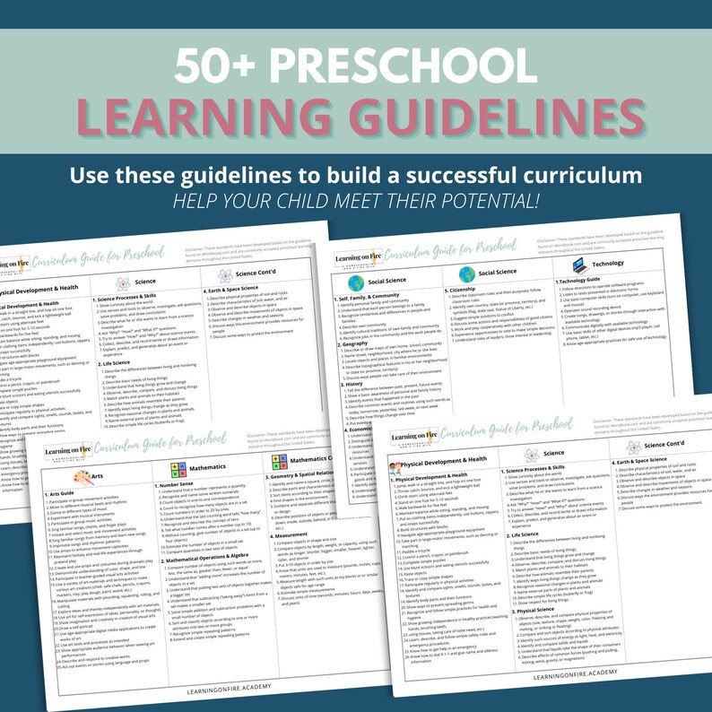 Printable Preschool Learning Guideline For Homeschooling Preschool printable-preschool-learning-guideline-for-homeschooling-preschool