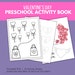 Valentine's Day Preschool Activity Book, Valentines Day Coloring Book ...