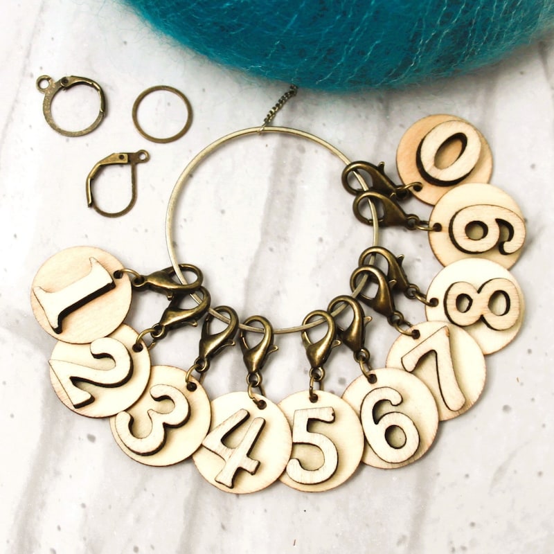 Numbered Stitch Markers - Etsy