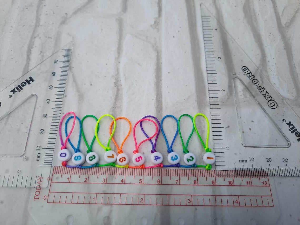 Row Counter Chain Row Counter for Knitting Numbered Row - Etsy