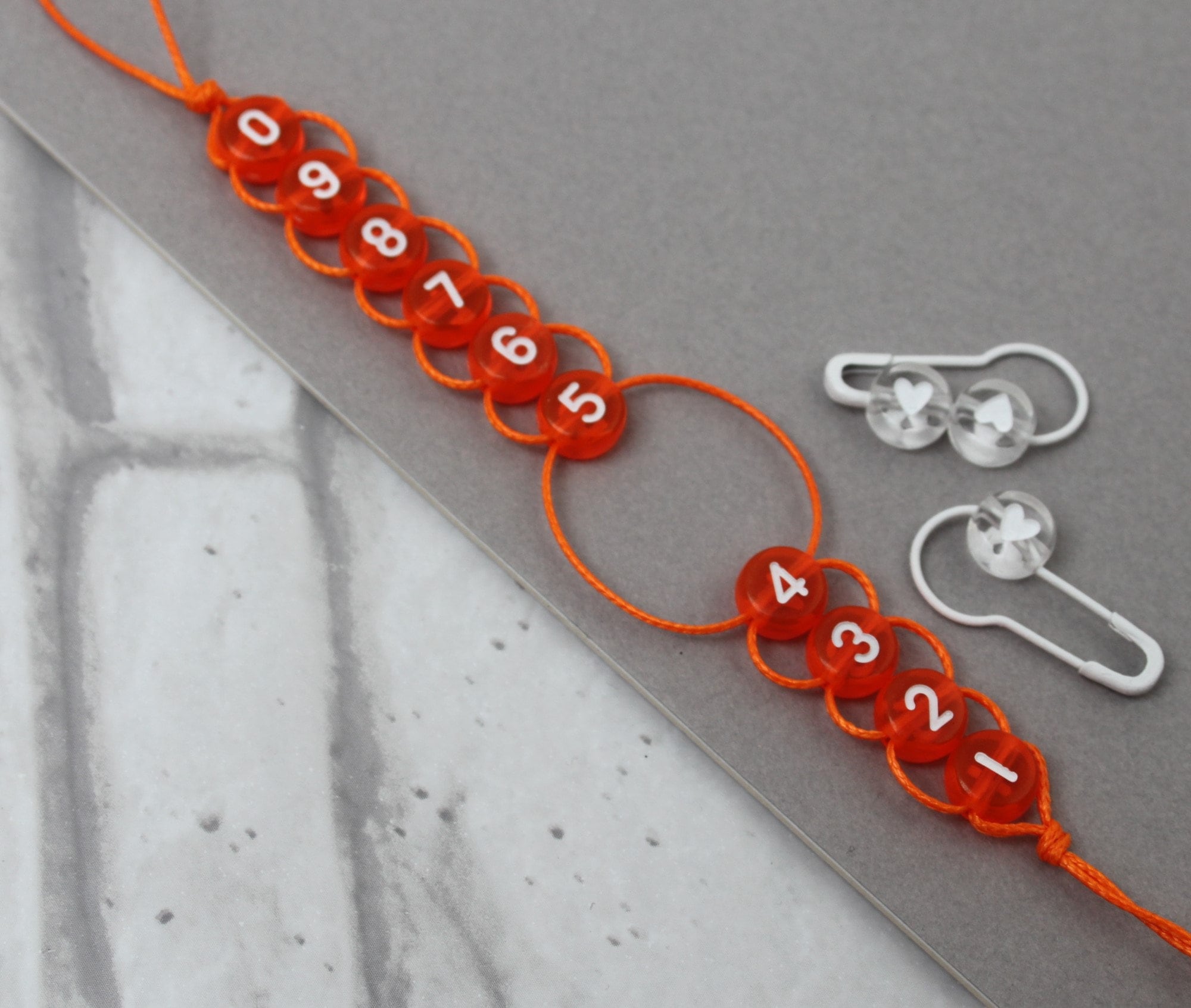 Handmade Orange Abacus Counter: Golf, Crochet, Habit, Knitting Tracker ...