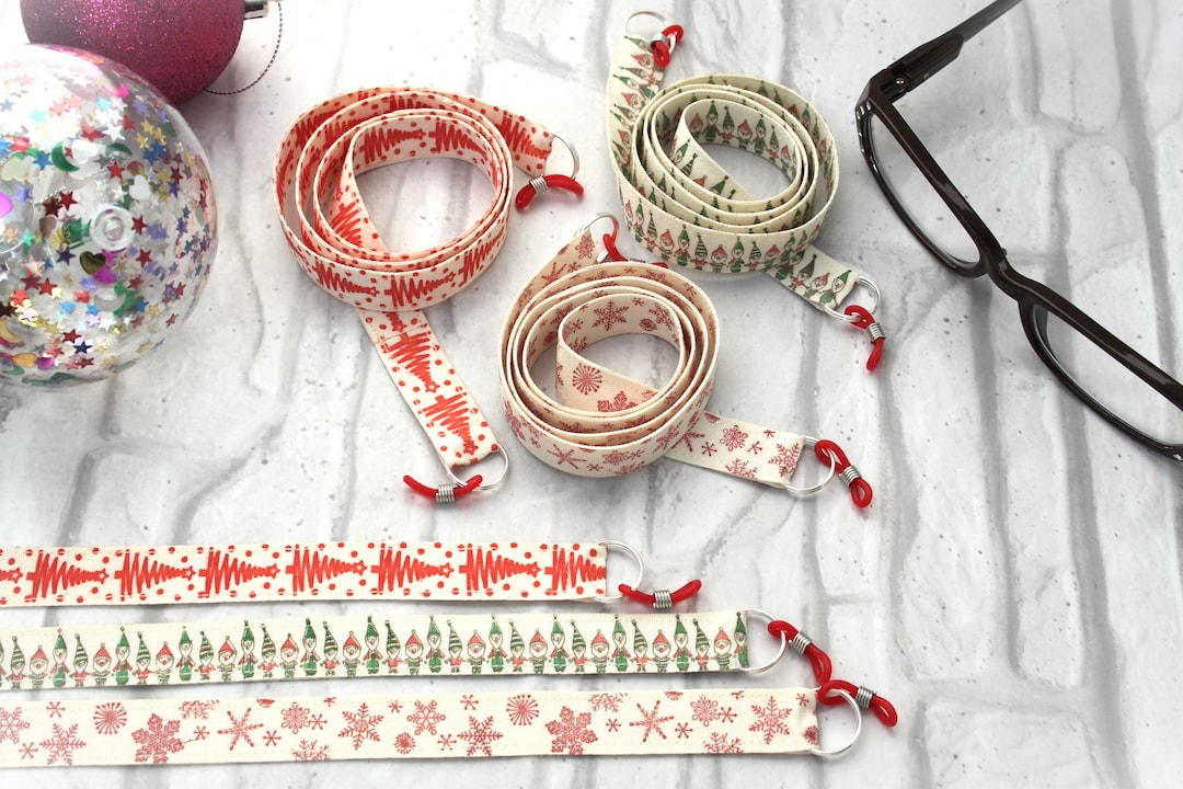 Christmas Fun Novelty Glasses Straps Sunglasses Neck Lanyard Cord ...