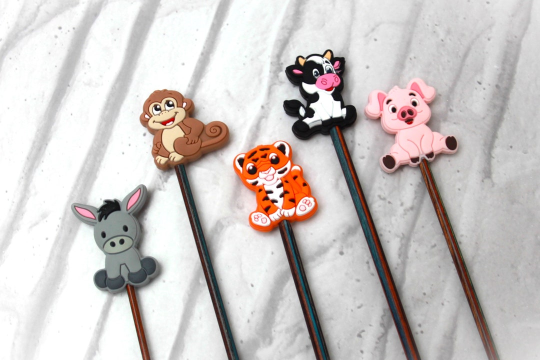 Knitting Stitch Stopper Knitting Needle Holders Stitch Stoppers Keeper ...