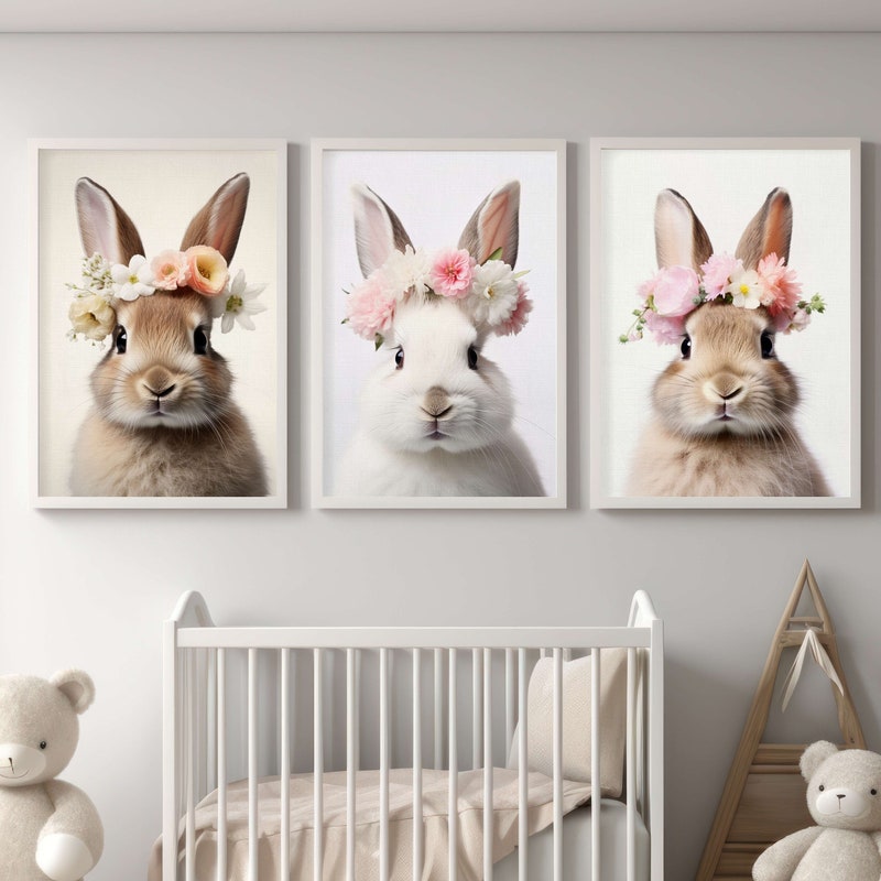 Bunny Wall Art - Etsy