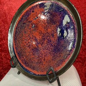 Red/black Spiral Plate - Etsy