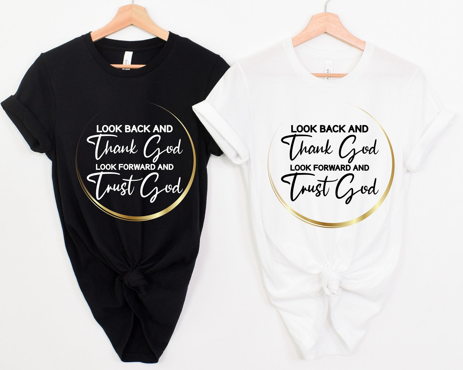 Thank God Trust God Christian Tshirt, Scripture T-shirts Plus Size ...