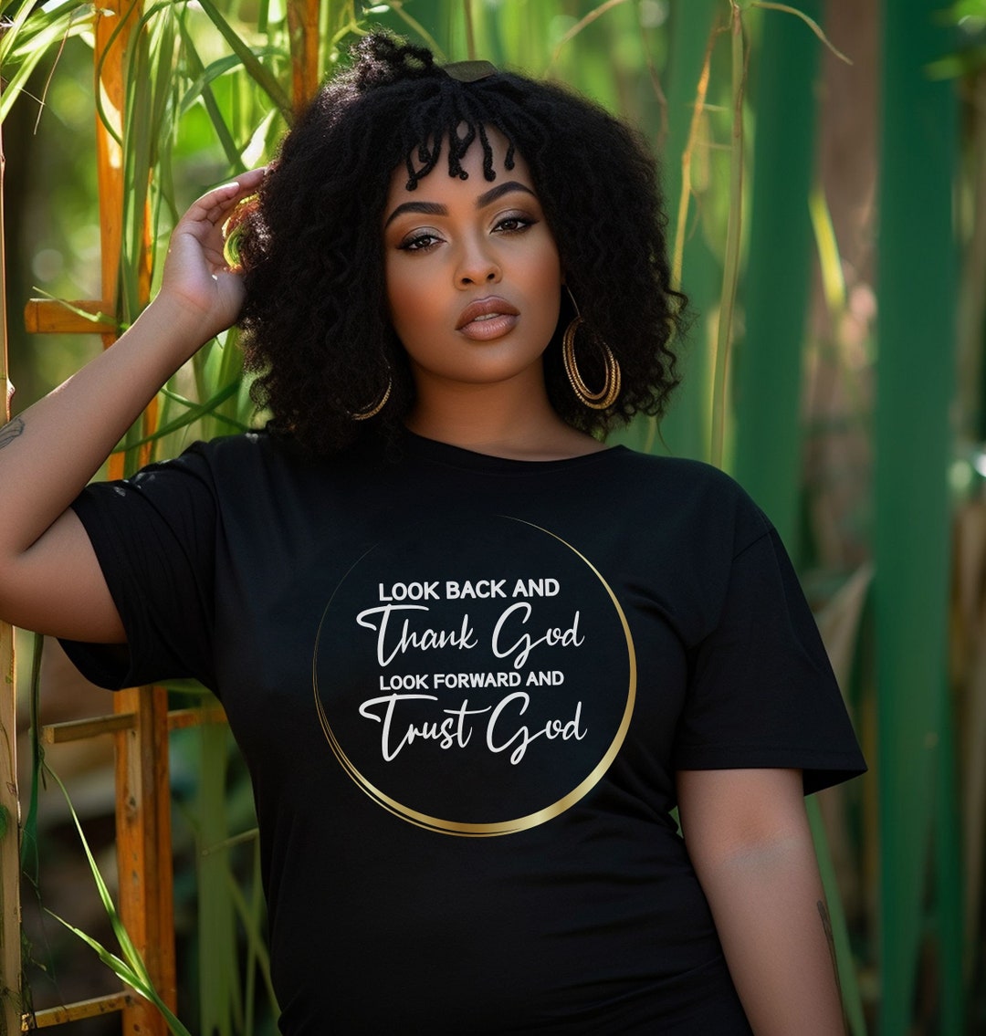 Thank God Trust God Christian Tshirt, Scripture T-shirts Plus Size ...