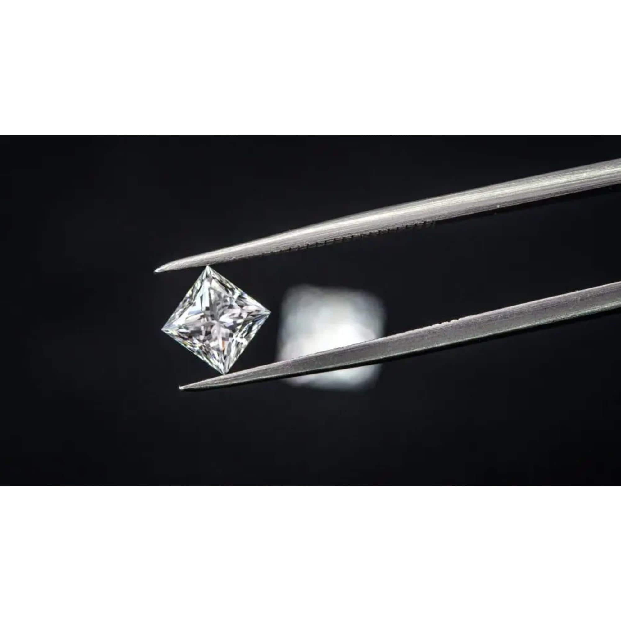 3.50mm Princess Cut Lab Diamond for Engagement Ring DEF/VS - Etsy