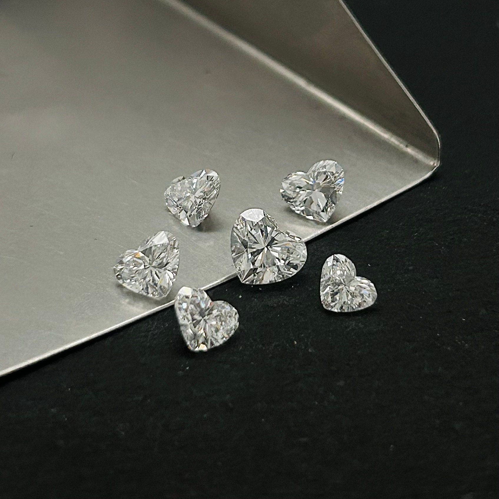 1.00 Ct , 1.5 Ct, 2 Ct, 2.5 Ct, 3 Ct, 5 Ct Heart Cut Lab Grown Diamond ...