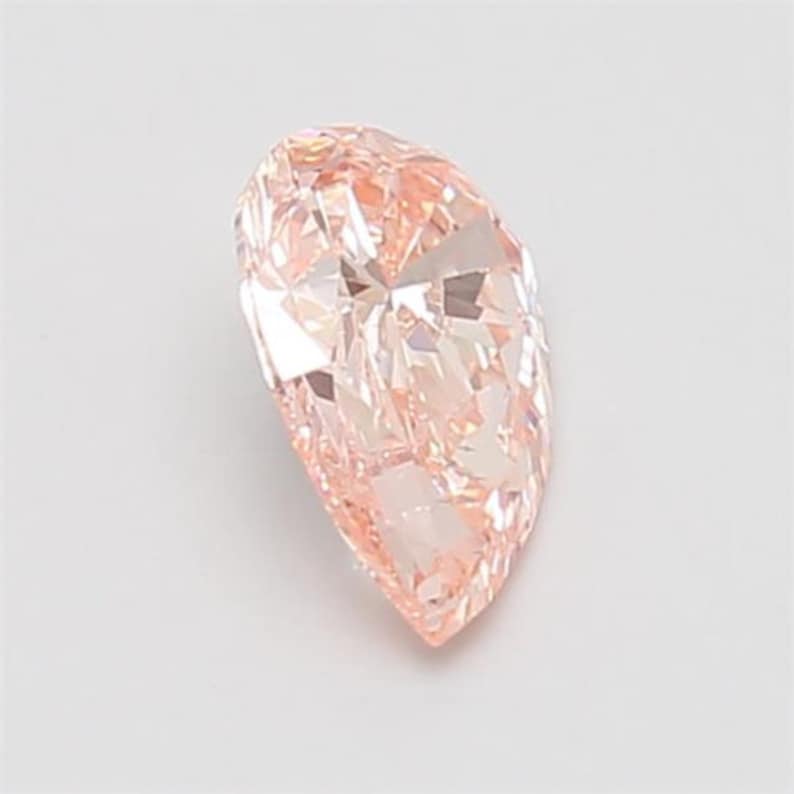1.50 Carat Lab Grown Pink Diamond / Pear Pink Lab Grown Diamond /pink ...