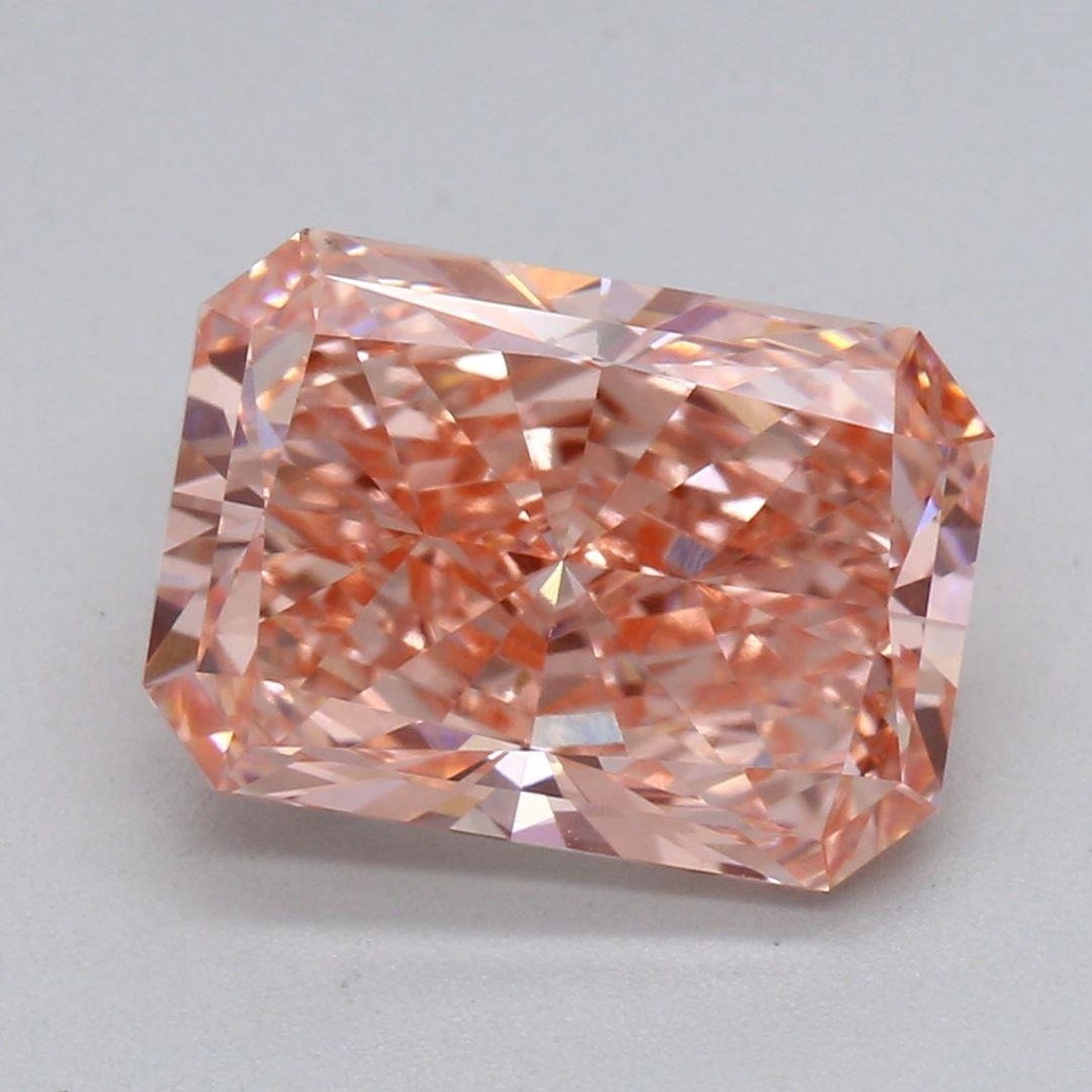 0.50 2.00 Cts Lab Grown Pink Diamond / Radiant Cut Pink Lab Grown ...