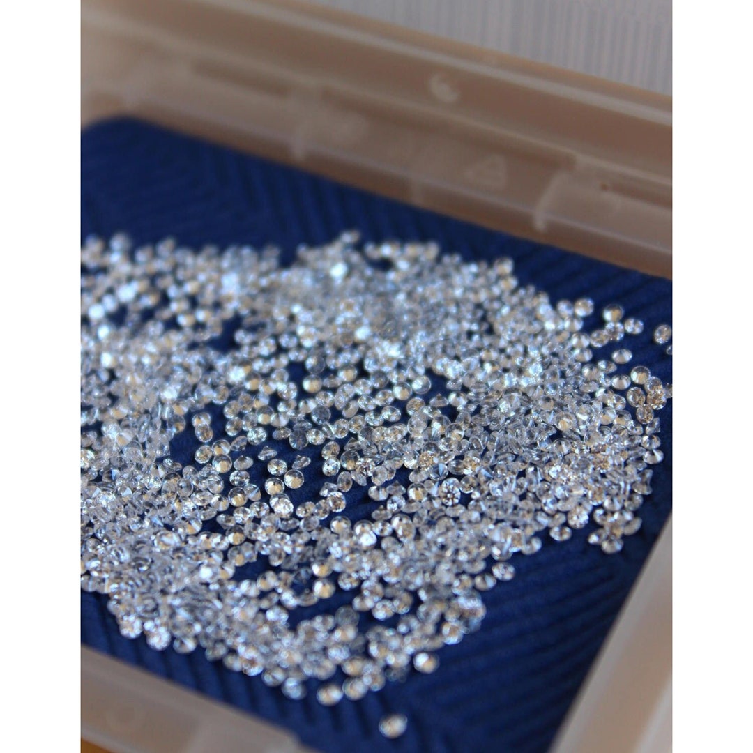 Lab Grown Diamond Brilliant Cut Diamond Round White Diamond Gemstone ...