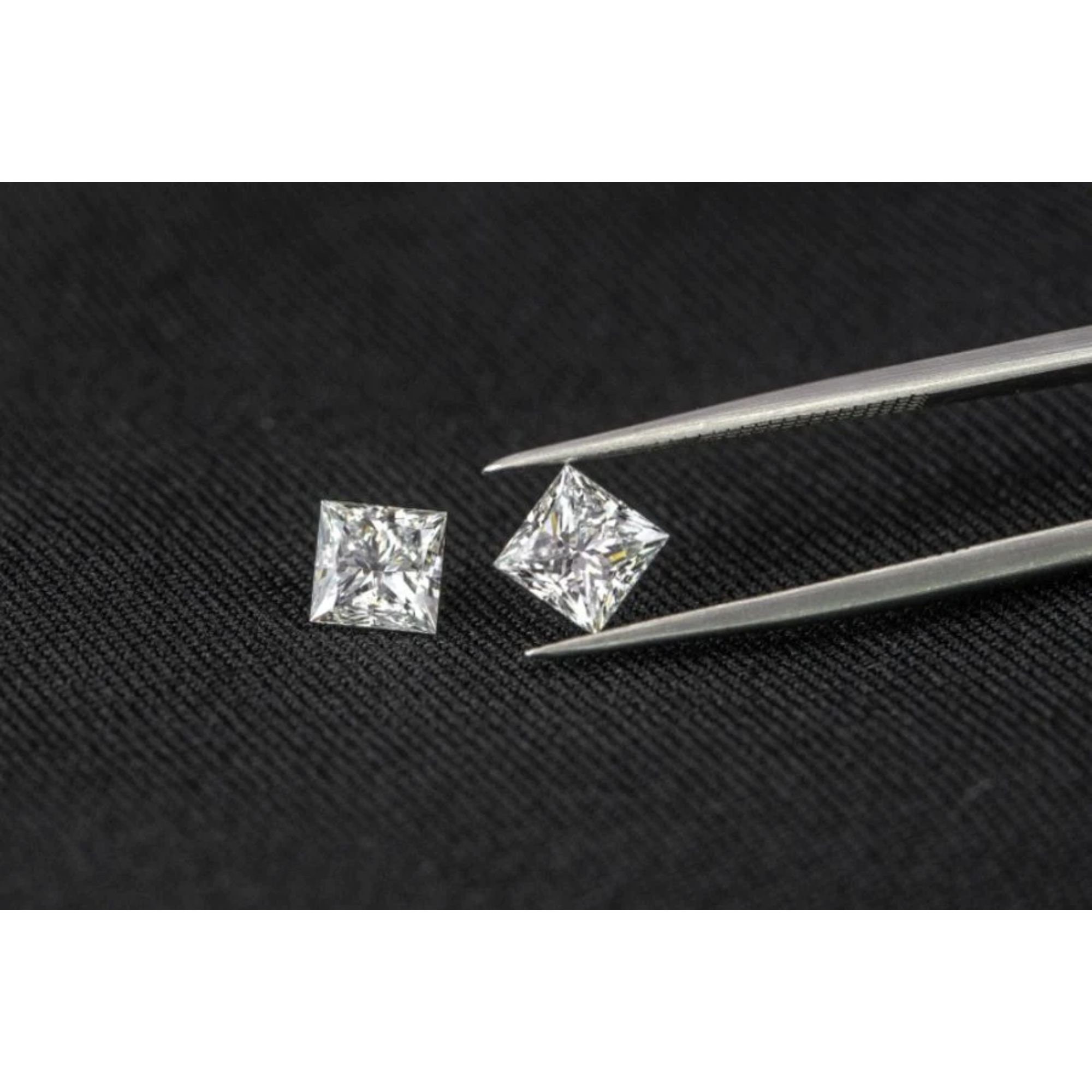 3.50mm Princess Cut Lab Diamond for Engagement Ring DEF/VS - Etsy