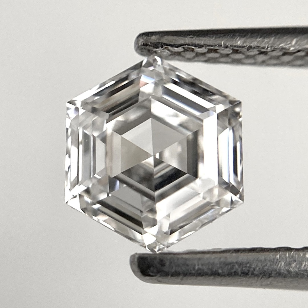 1.00 Ct Hexagonal Lab Grown Diamond: DEF VS1 CVD Stone - Etsy