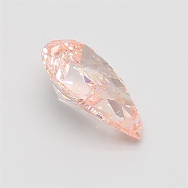 1.50 Carat Lab Grown Pink Diamond / Pear Pink Lab Grown Diamond /pink ...