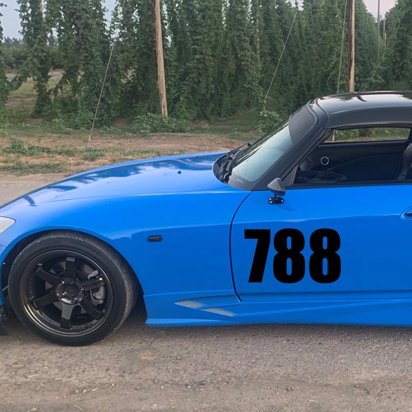 Custom Race Car Numbers Vinyl - Etsy