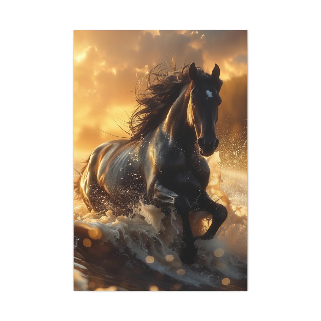 Majestic Sunset Gallop Canvas Print Untamed Spirit Horse Art, US ...