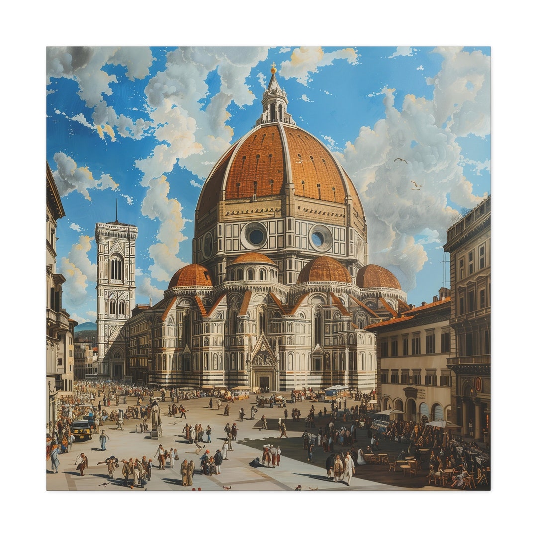 Stunning Florence Cathedral Canvas Print Captivating Duomo Art for Home ...