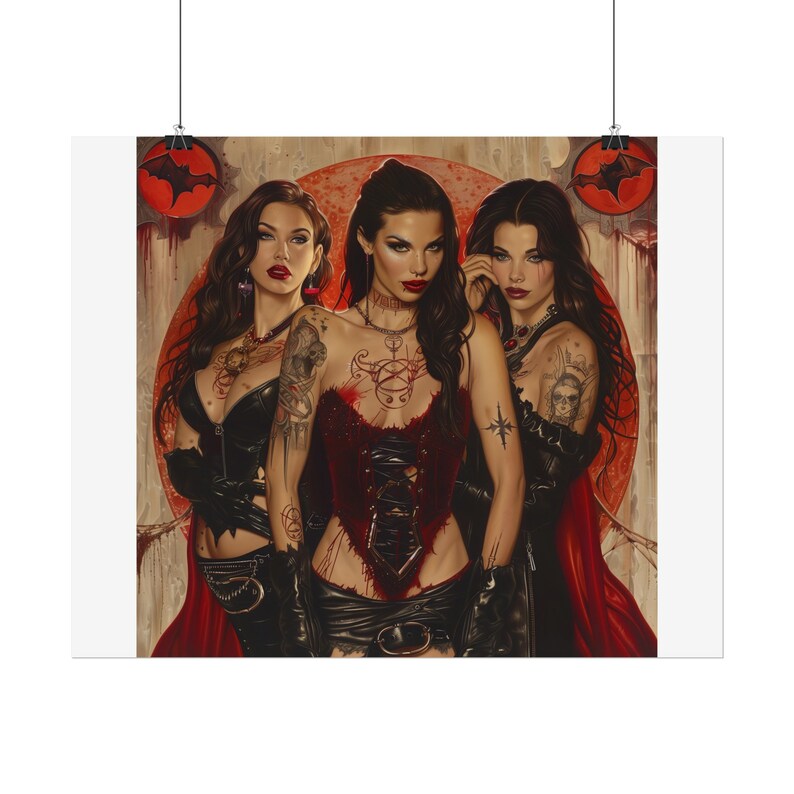 Alluring Vampire Coven Poster Embrace Seductive Power - Etsy