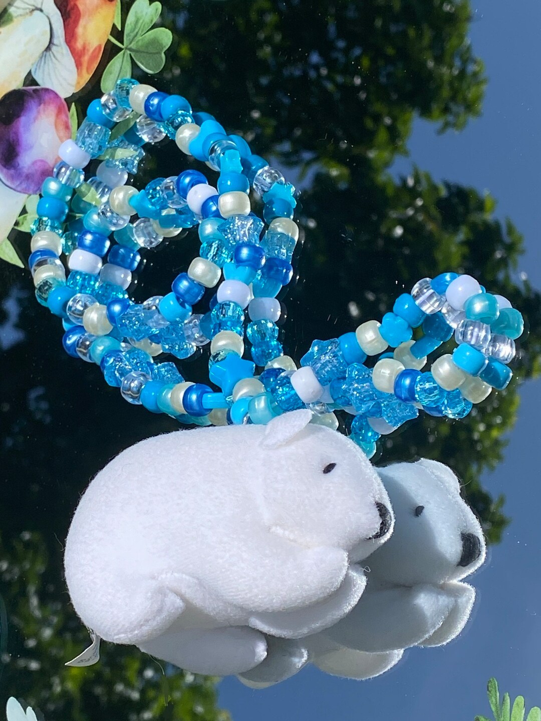 Cute Rave Polar Bear Kandi Plush Toy Necklace - Etsy