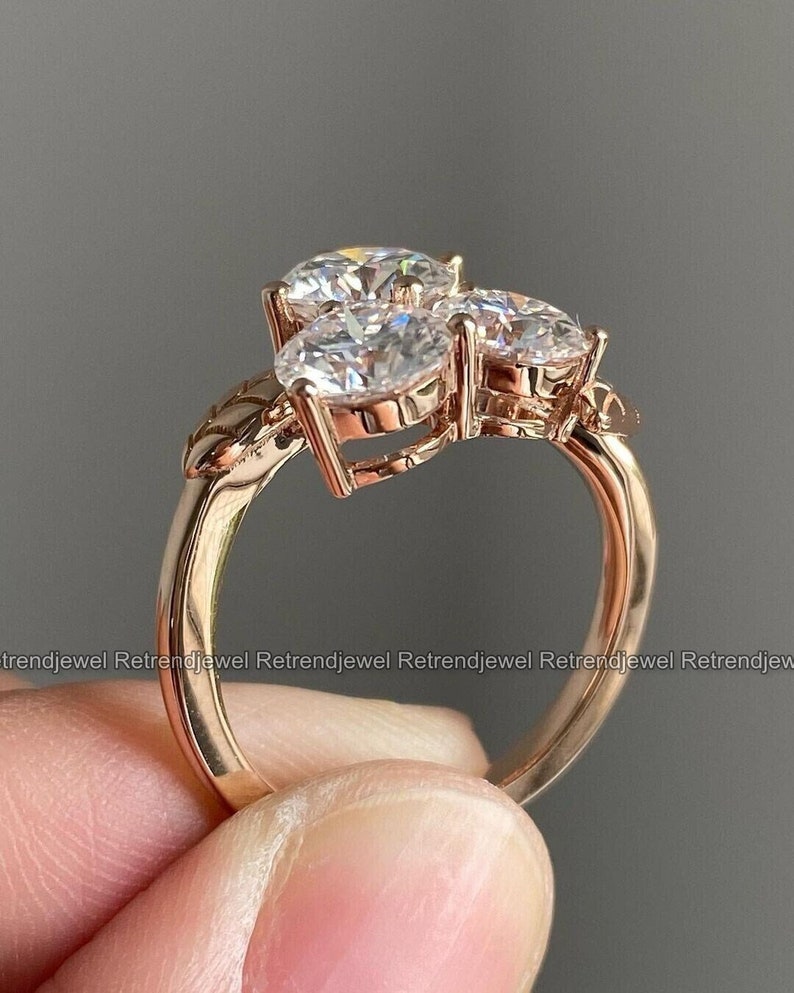 Fancy Wedding Ring, Women's Engagement Ring, 1.8 Ct Diamond Ring, 14K ...