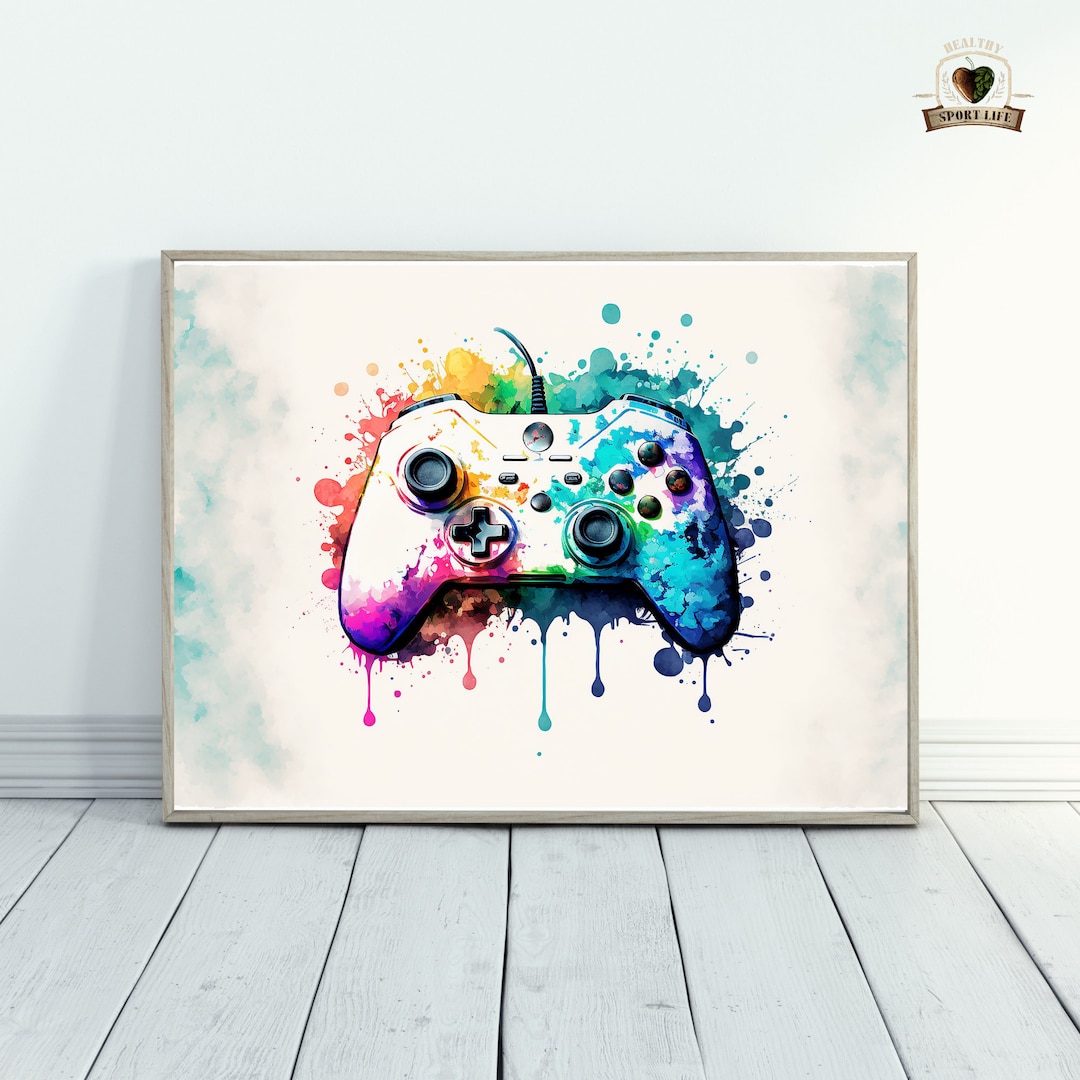 Gaming Poster, Gaming Wall Poster, Game Room Decor, Digital Print Wall ...